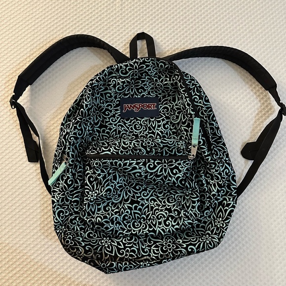 Jansport | Bags | Teal And Black Jansport Backpack | Poshmark